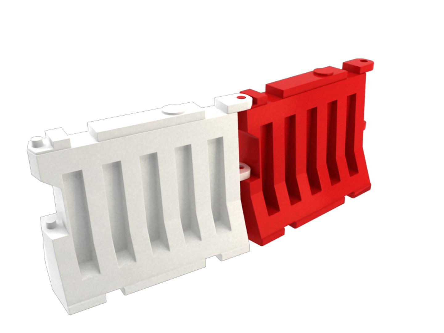 3d Modular Racing Track Barrier Model