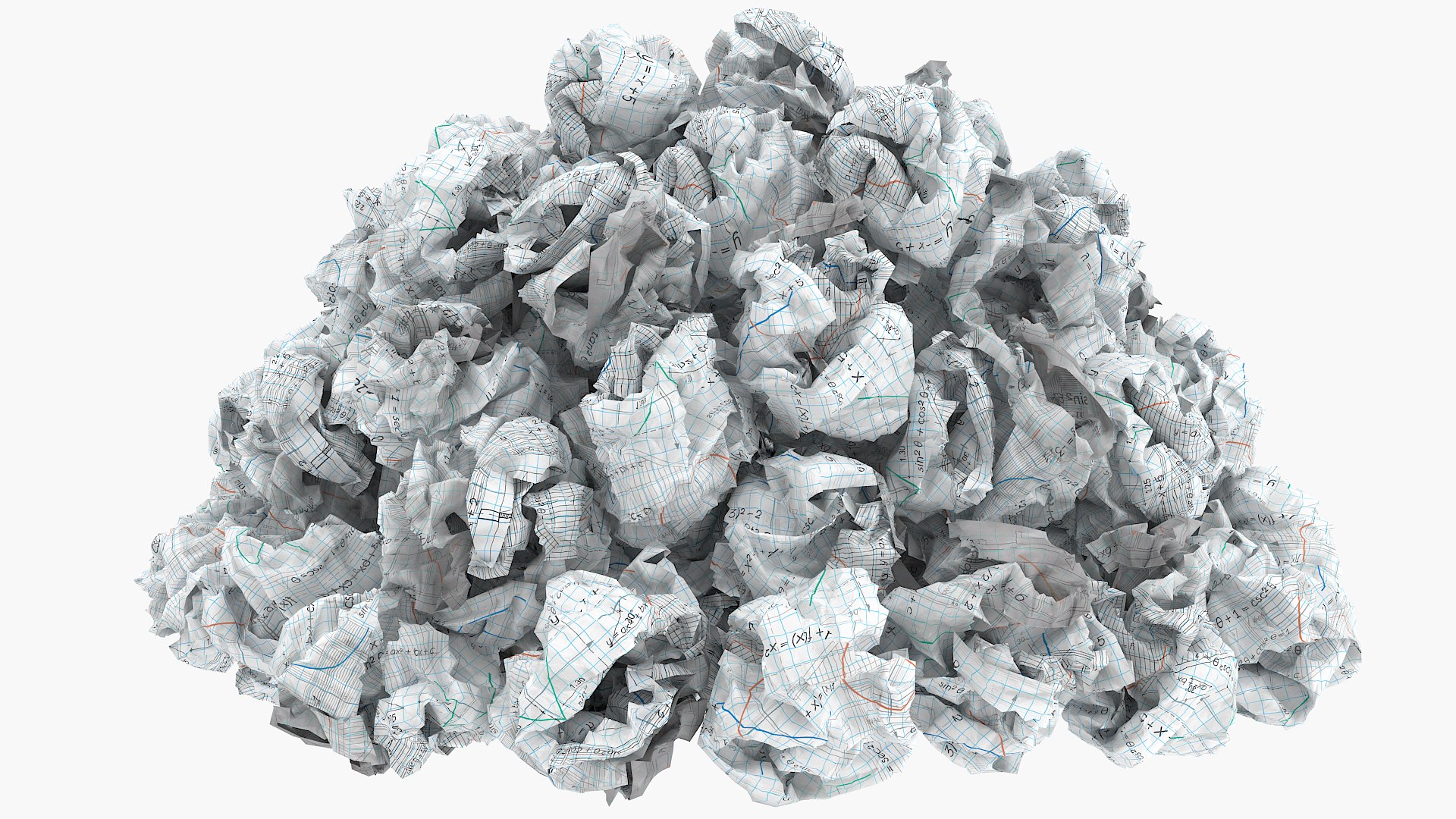 Crumpled Paper Pile 1 3D 모델 - TurboSquid 1942714