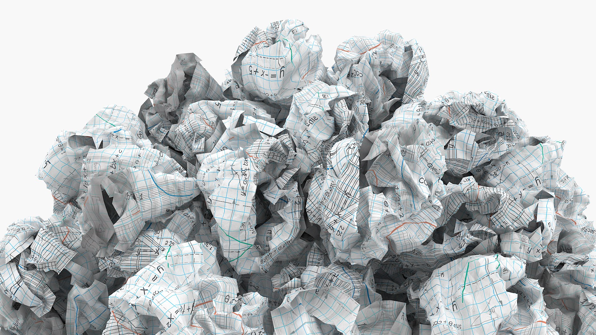 3D Crumpled Paper Pile 1 Model - TurboSquid 1942714