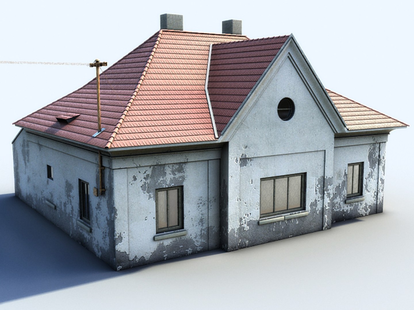 3d Old House