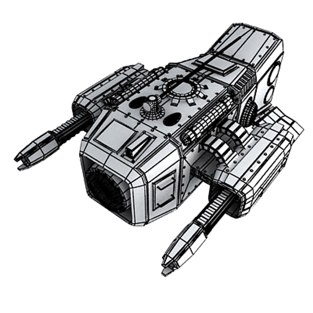 Medium Sentry Drone 3d Model