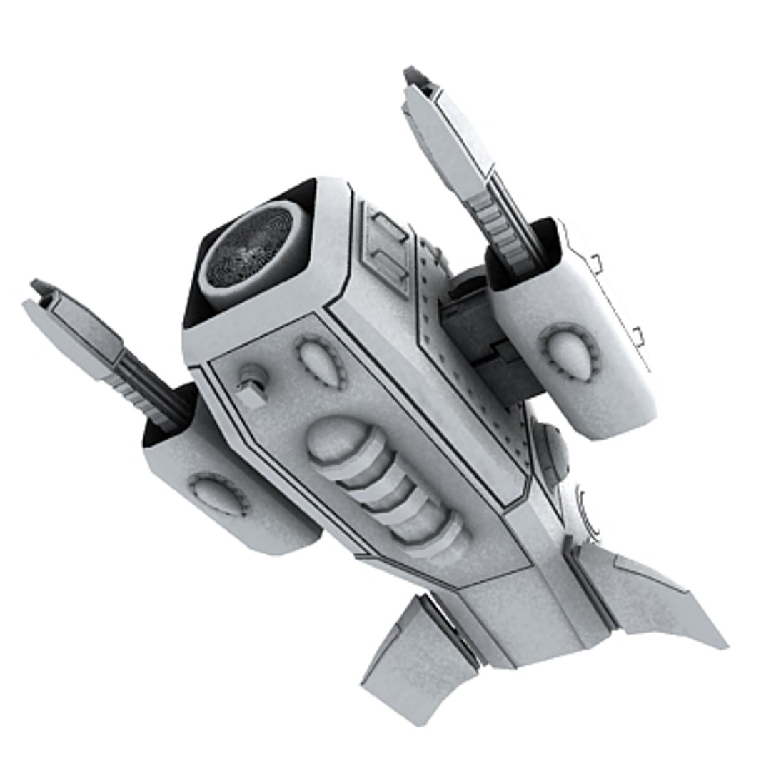 Medium Sentry Drone 3d Model
