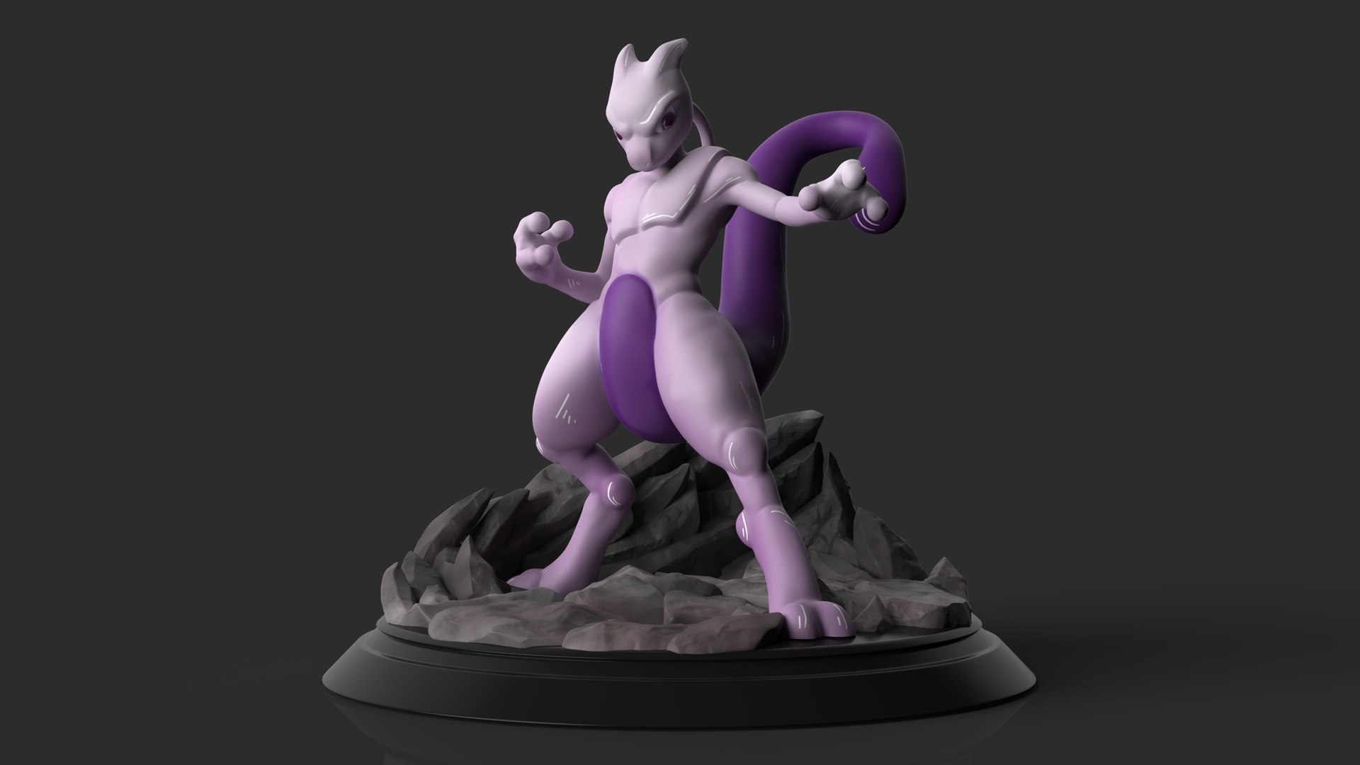 3D Mewtwo Collectible For 3D Print Model - TurboSquid 2326000