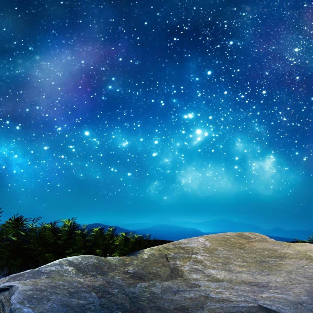 Rocky Mountain Cliff With Starry Night Sky Model - TurboSquid 2323979