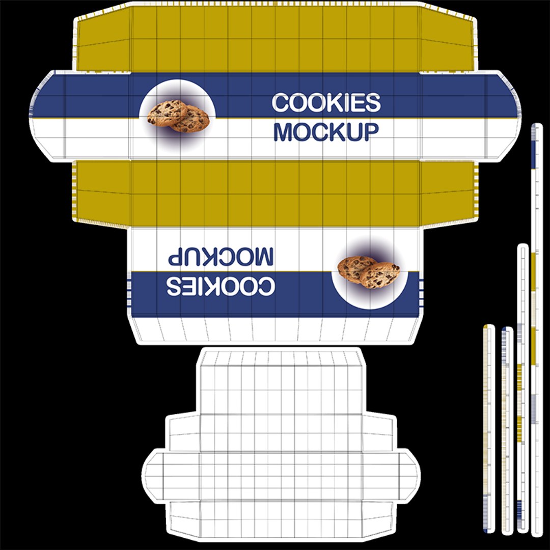 Biscuit Packaging 3D model - TurboSquid 1741017
