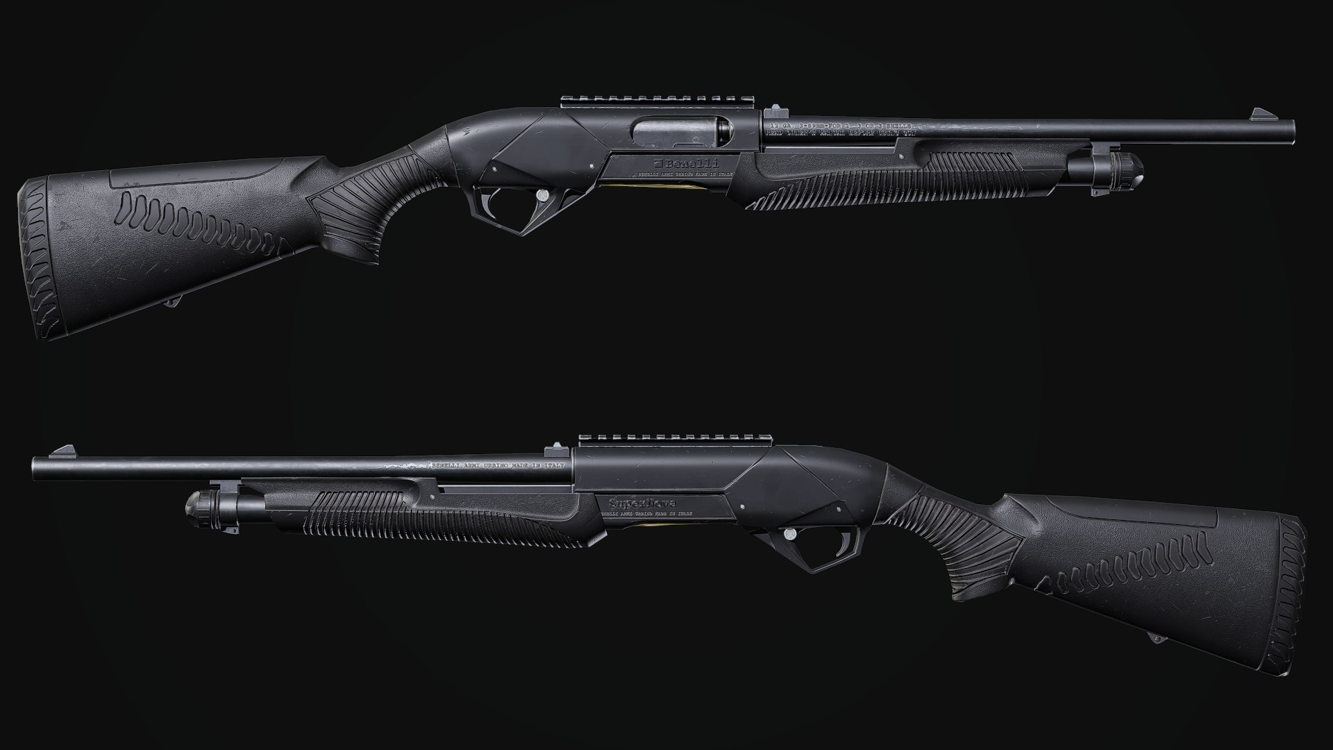 3D Benelli SuperNova Tactical - PBR Game Ready - TurboSquid 1958667