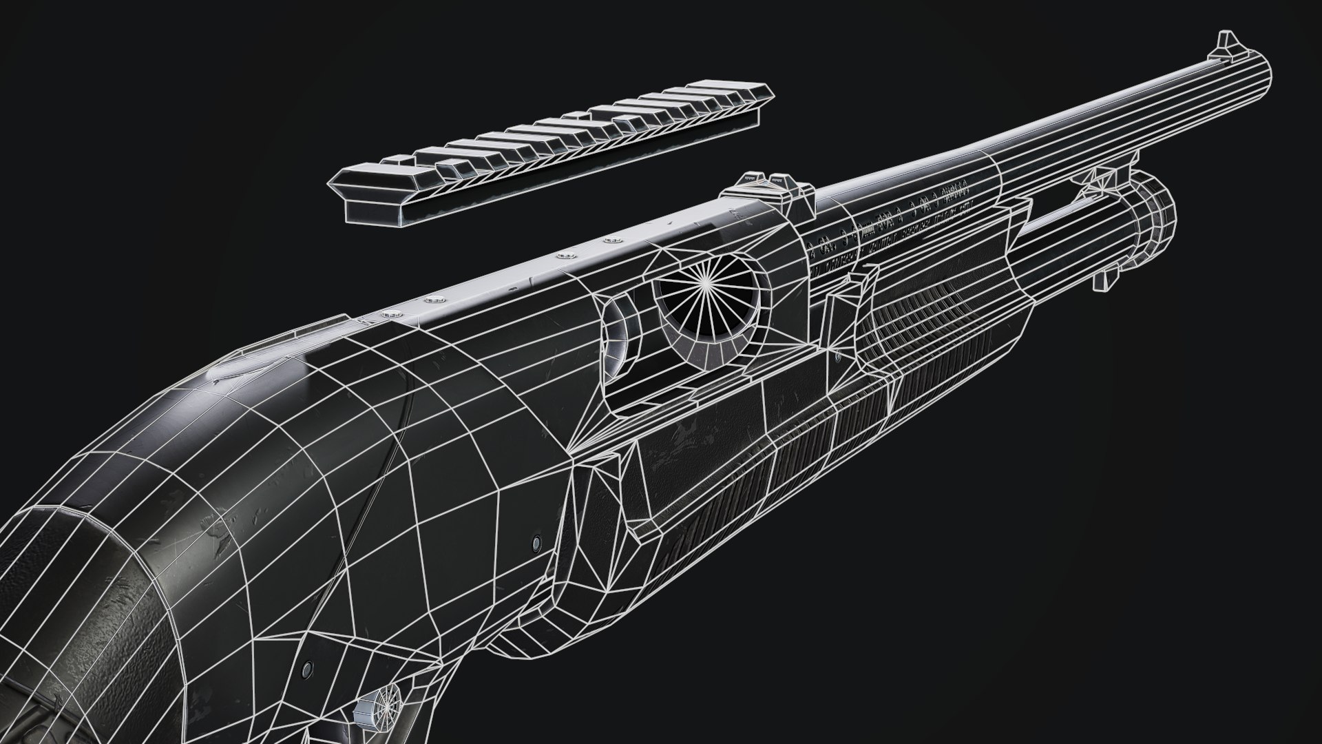 3D Benelli SuperNova Tactical - PBR Game Ready - TurboSquid 1958667