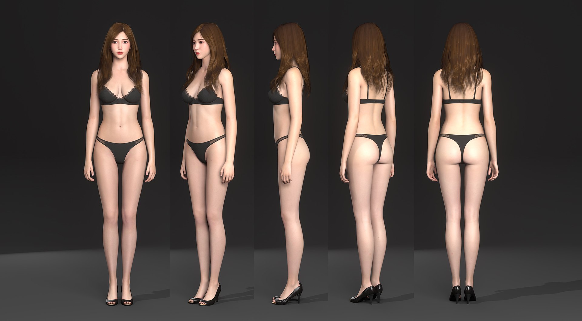 Annie - Lowpoly And Highpoly 3D Bundle 3D Model - TurboSquid 2064890