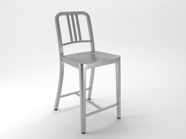 3D navy chair model - TurboSquid 1423276