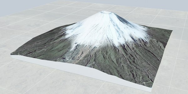 Realistic mountain terrain landscape 3D model - TurboSquid 1394626