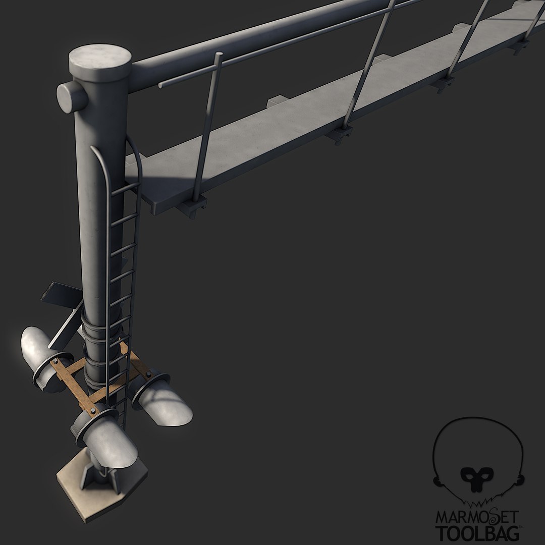3d Railroad Crossing Signal