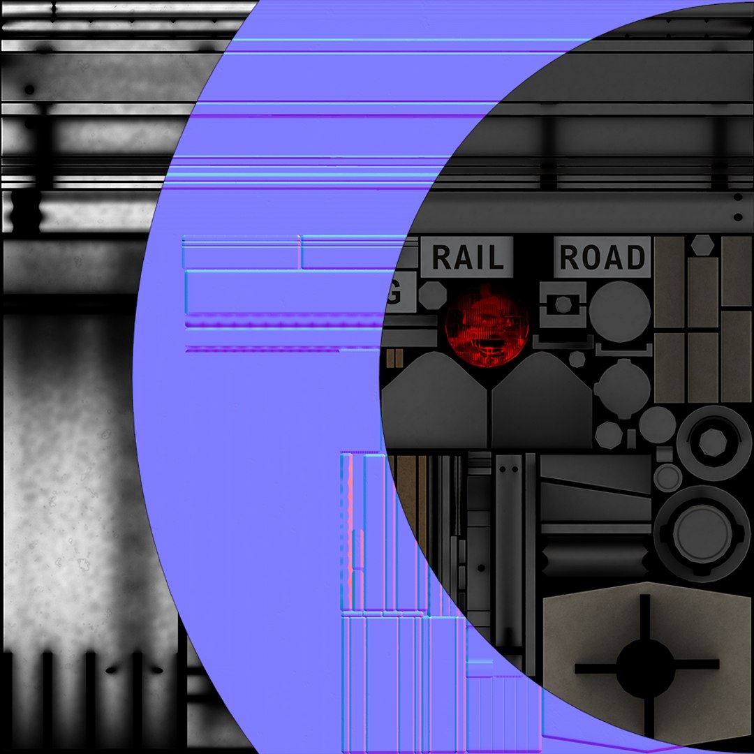 3d Railroad Crossing Signal