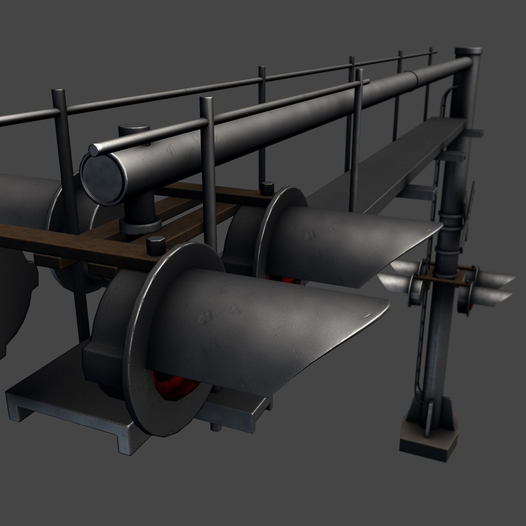 3d Railroad Crossing Signal