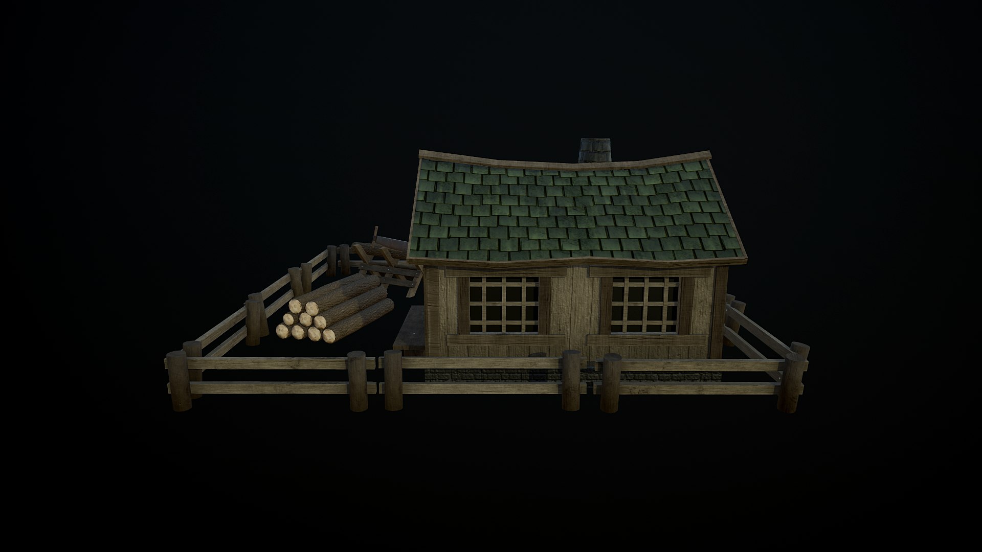 Lumberjack House 3D Model - TurboSquid 1715360