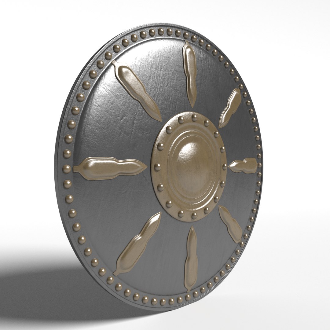 3d Model Gladiator Shield