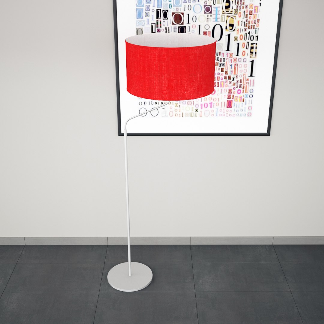 modern standing lamp 3d 3ds