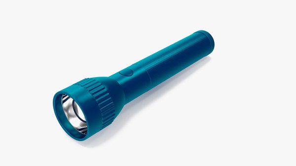 modelo 3d Linterna de policía de metal azul - TurboSquid 2148543