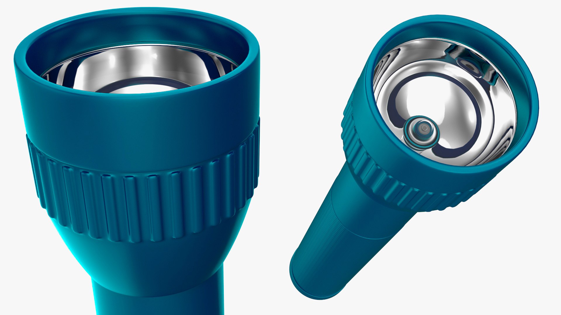 3D Blue Metal Police Flashlight Model - TurboSquid 2148543