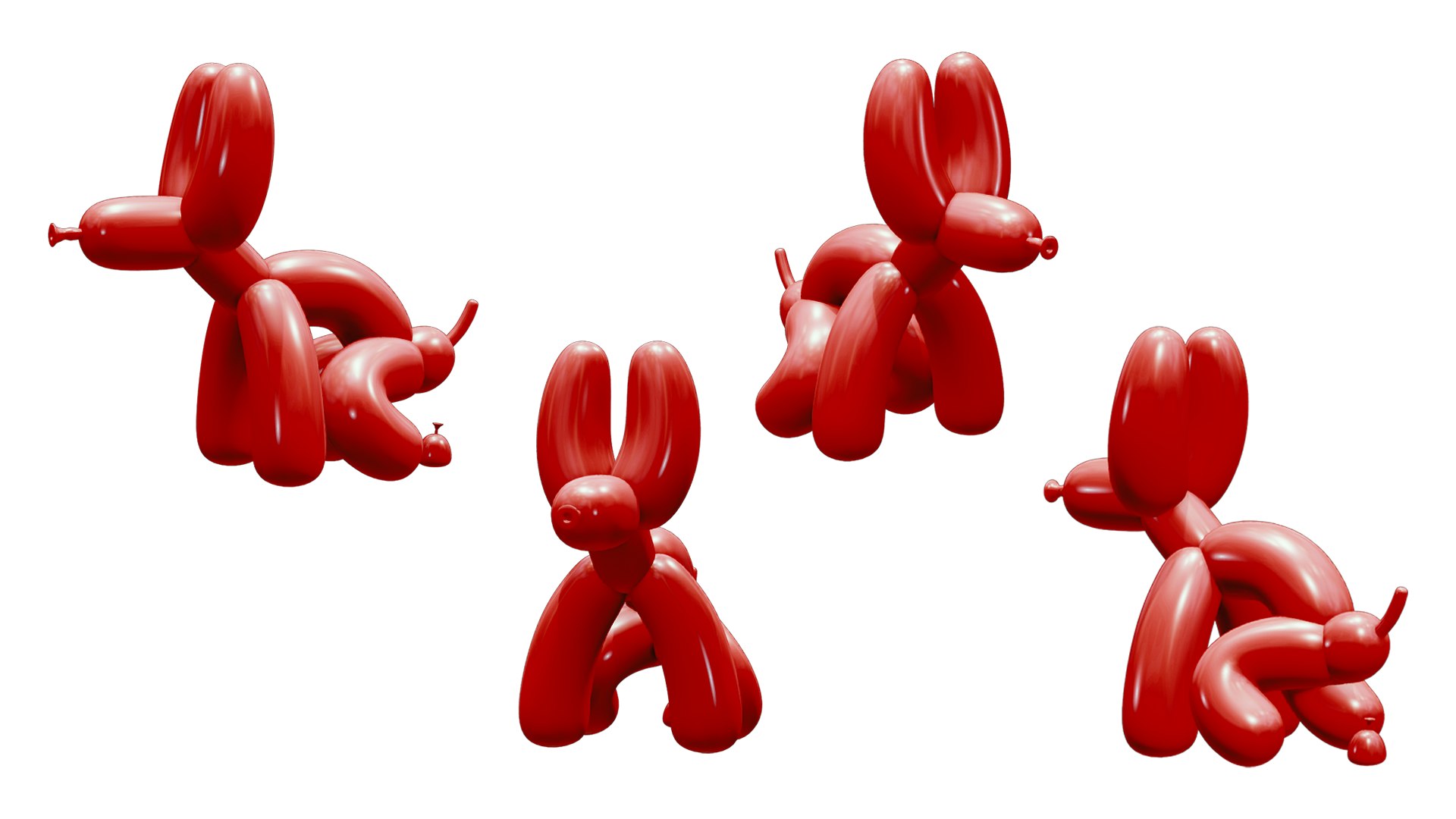 Pooping Balloon Sausage Dog 3D - TurboSquid 2135636