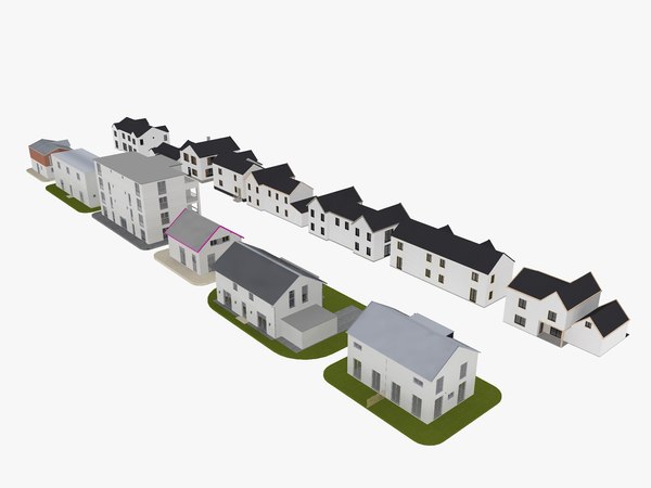 modelo 3d Colección de casas modernas - TurboSquid 2193984