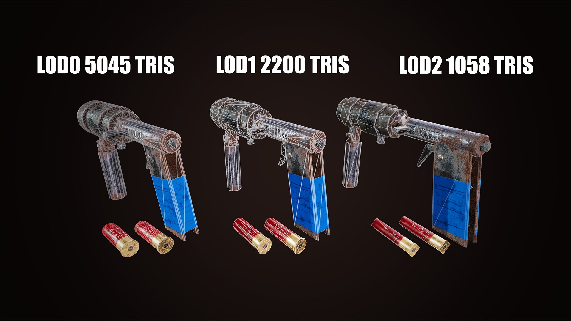 Self-Made Gun 3D Model - TurboSquid 1742416