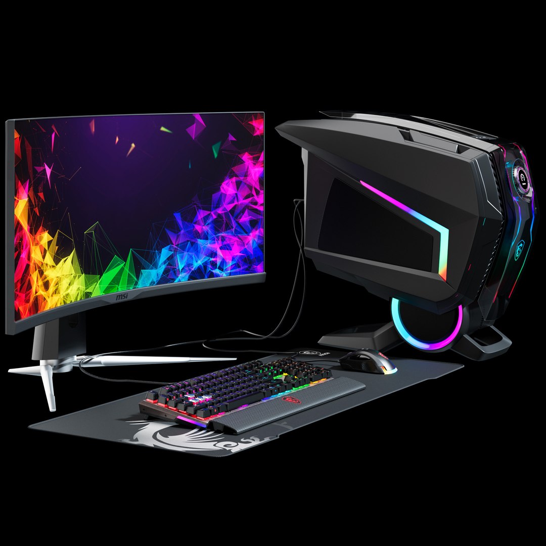 Gamer Set 3 3D Model - TurboSquid 2105453