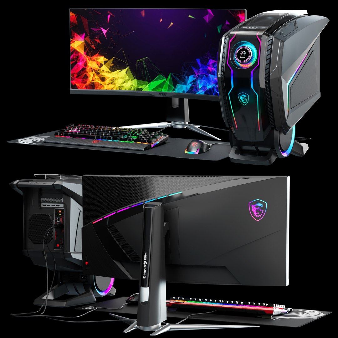 Gamer Set 3 3D Model - TurboSquid 2105453