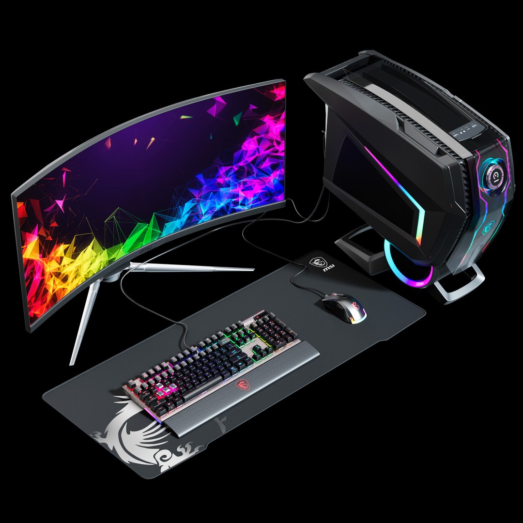 Gamer Set 3 3D Model - TurboSquid 2105453