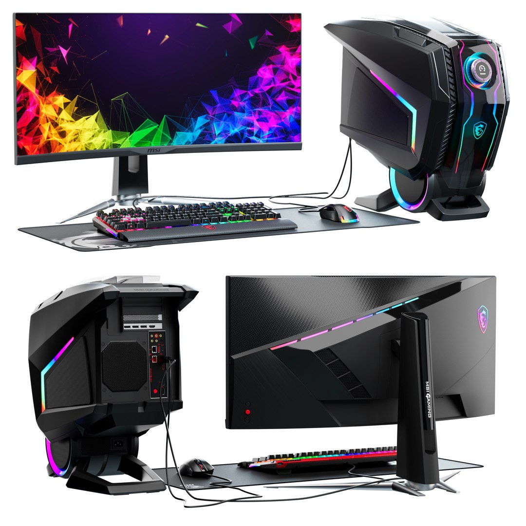 Gamer Set 3 3D Model - TurboSquid 2105453