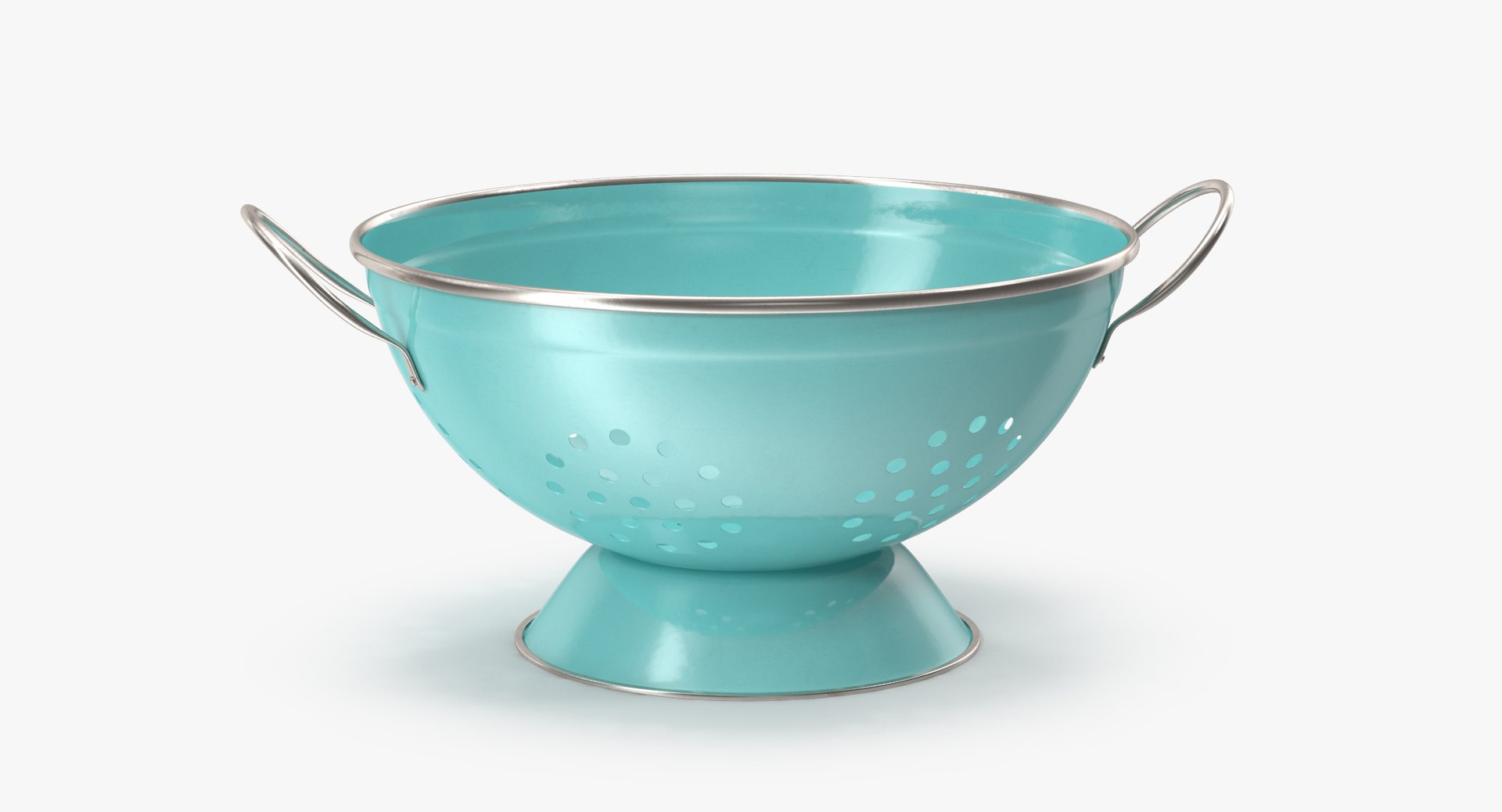 enameled colander 3d model