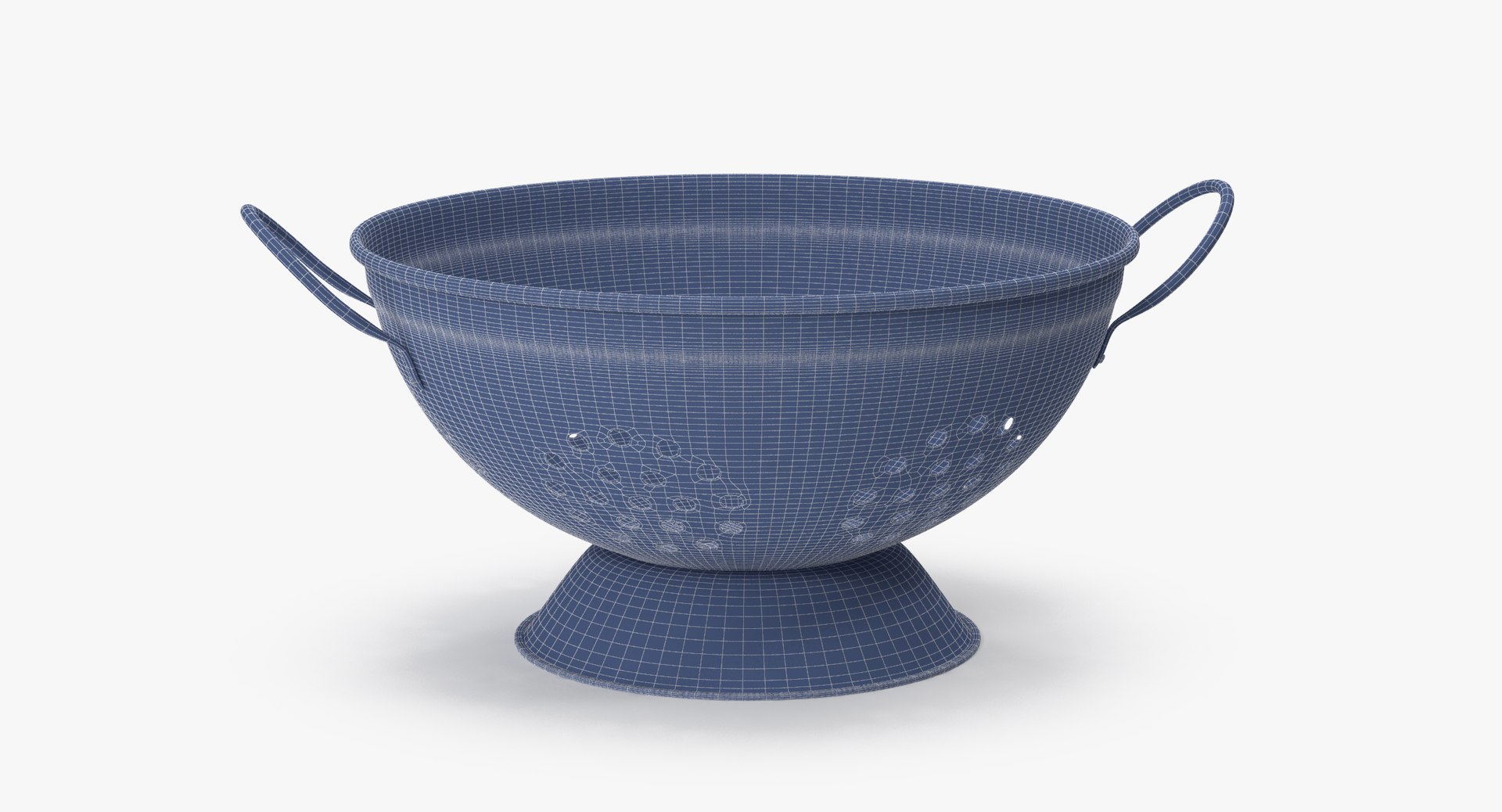 enameled colander 3d model