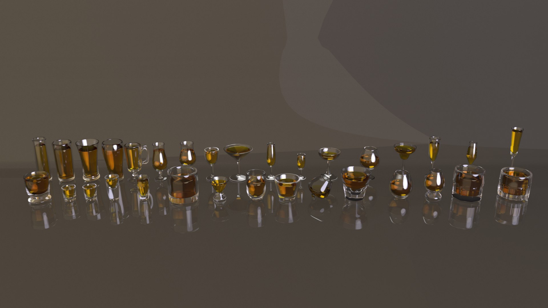 32 Glasses Bars 3D Model - TurboSquid 1413761