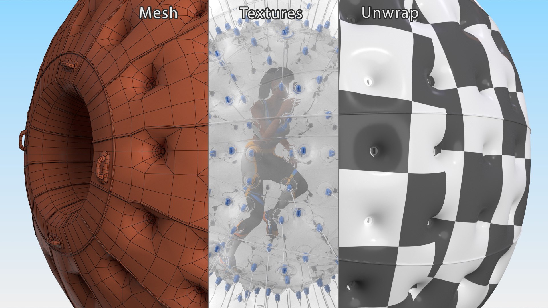 Zorb Balloon With Athlete 3D Model - TurboSquid 2131868