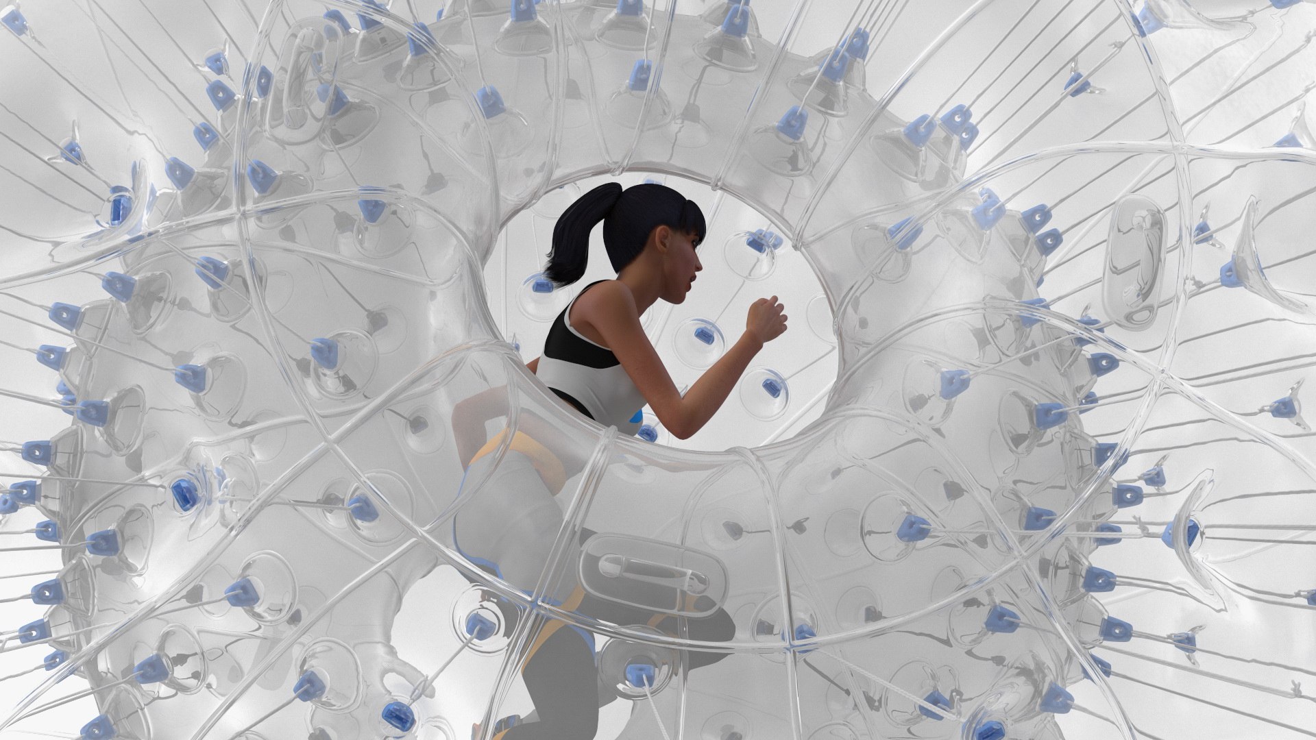 Zorb Balloon With Athlete 3D Model - TurboSquid 2131868