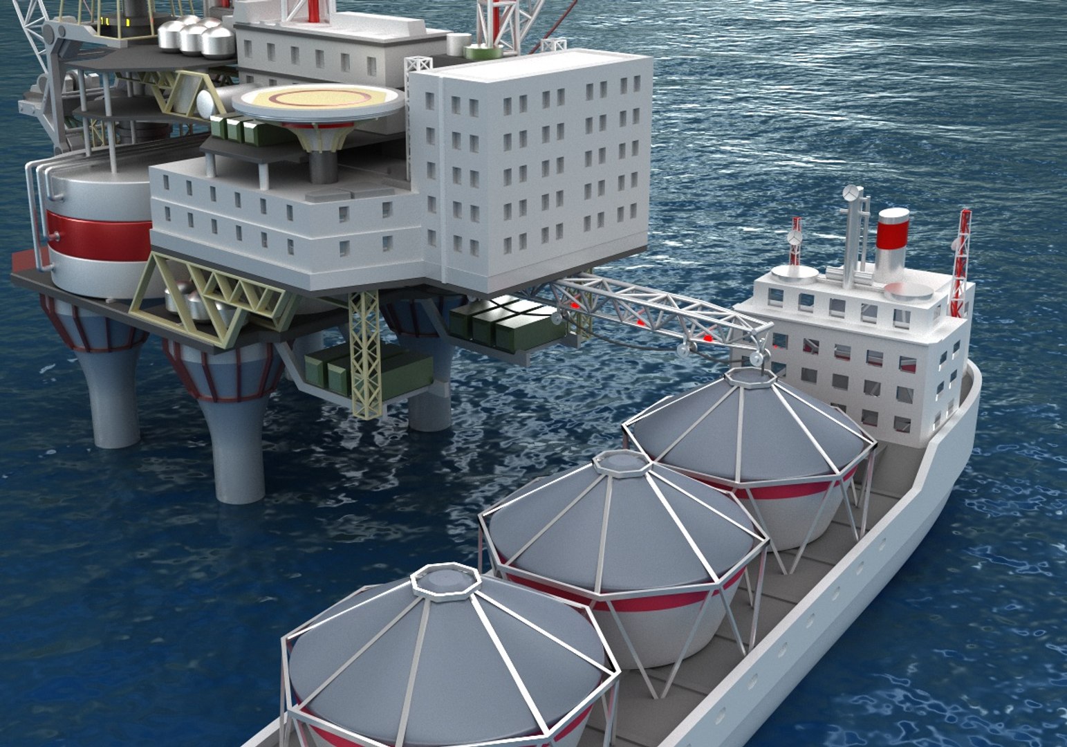 3D Supply Vessel Drilling Rig - TurboSquid 1273117