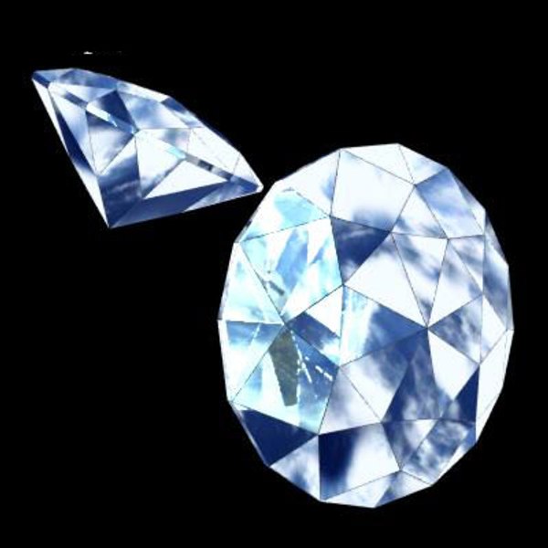 diamond precious stone 3d 3ds
