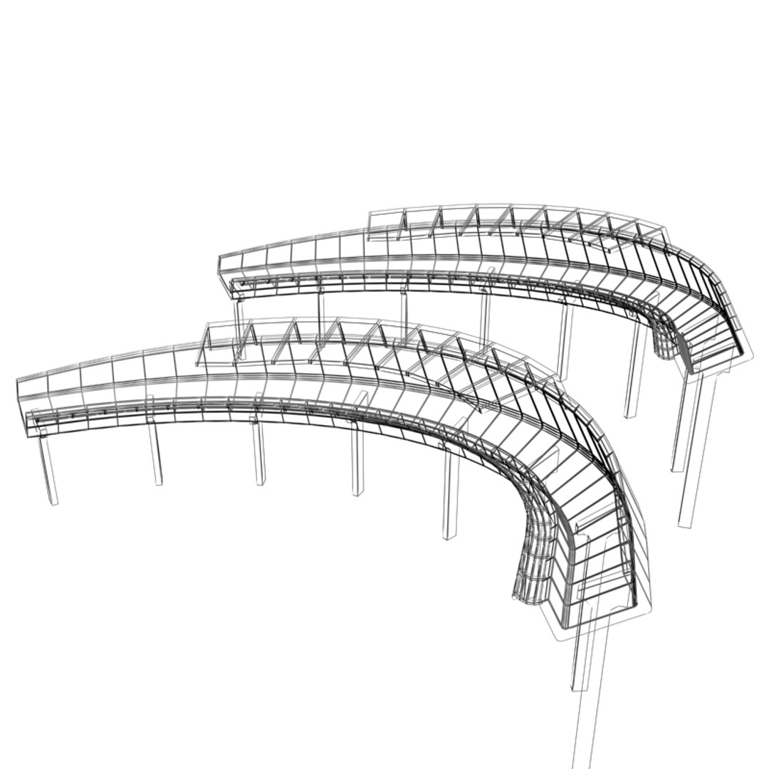 Bobsleigh Track 3d Model