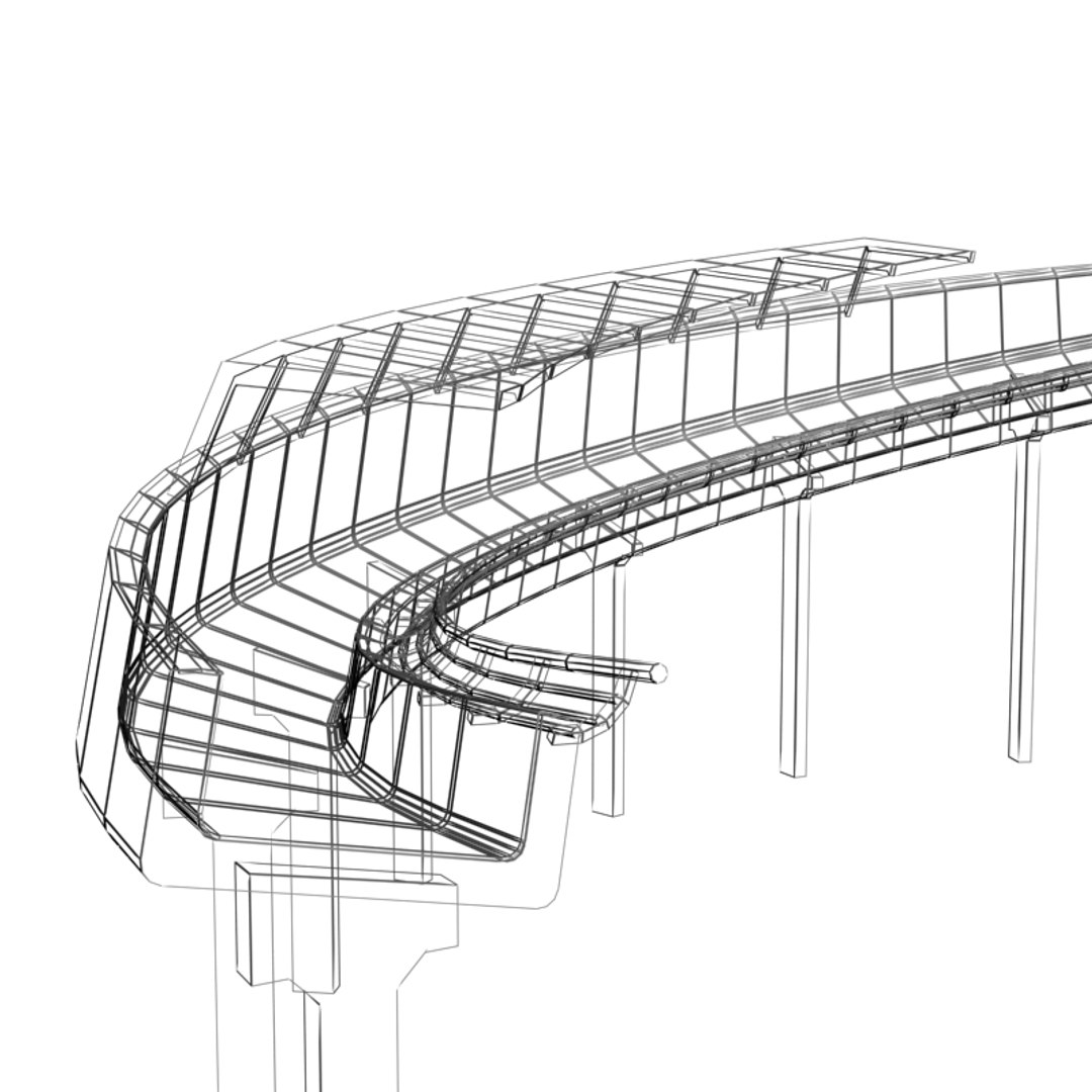 Bobsleigh Track 3d Model