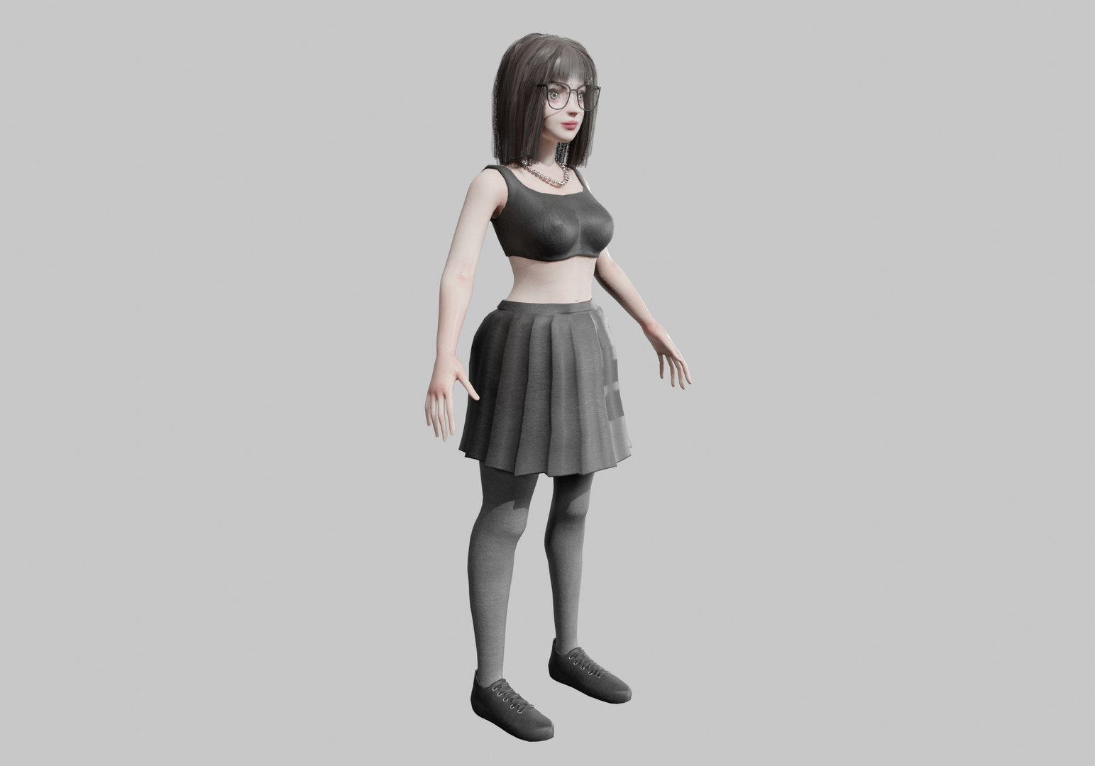 3D Pretty Stylized Woman V35062 Model - TurboSquid 2283752