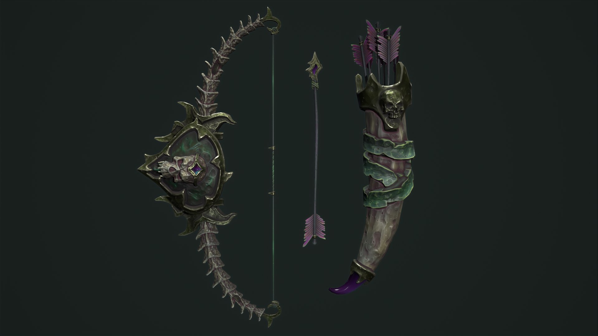 3D Fantasy Undead Weapons - TurboSquid 1996889