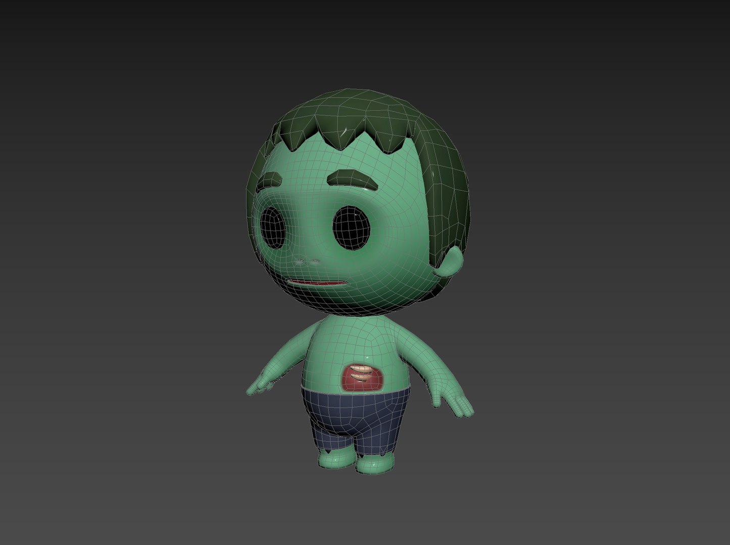 3D Zombie Character - TurboSquid 1704135