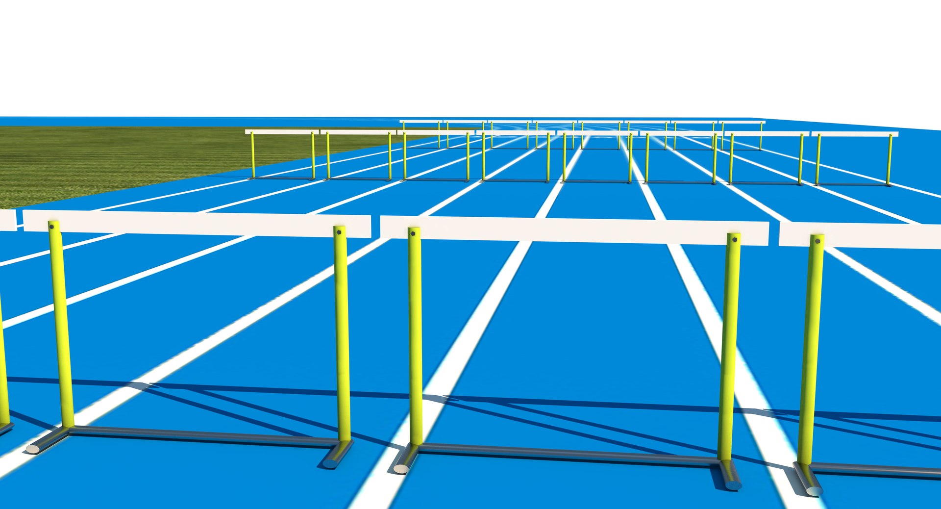 Running Track 3D Model - TurboSquid 1325228