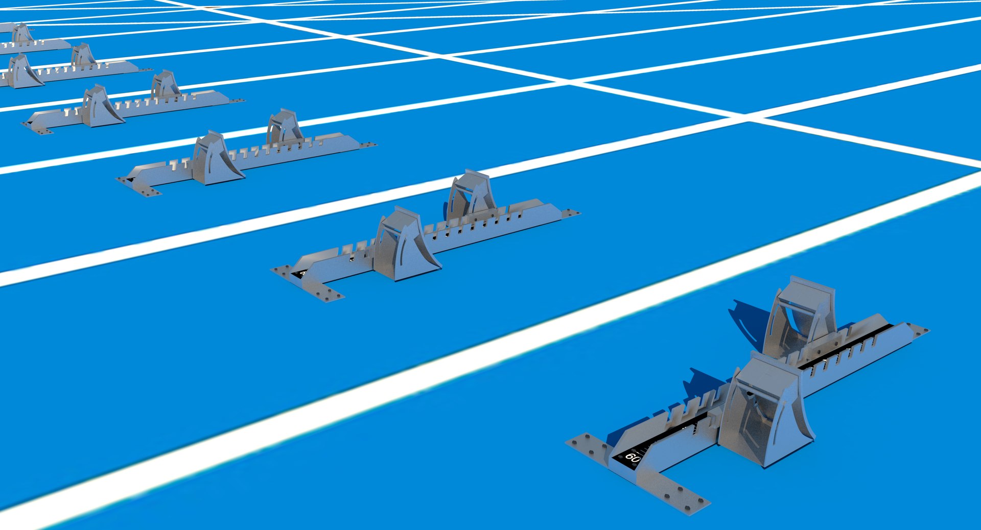 Running Track 3D Model - TurboSquid 1325228