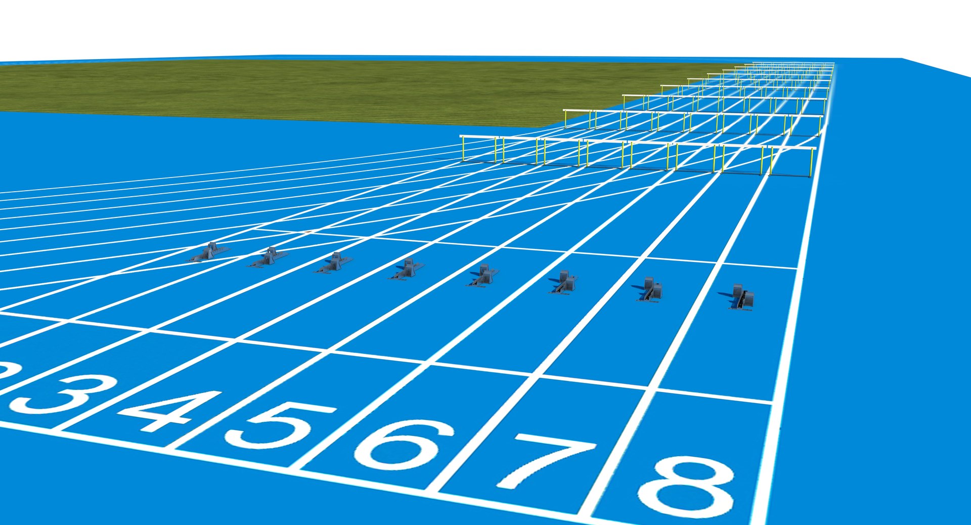 Running Track 3D Model - TurboSquid 1325228