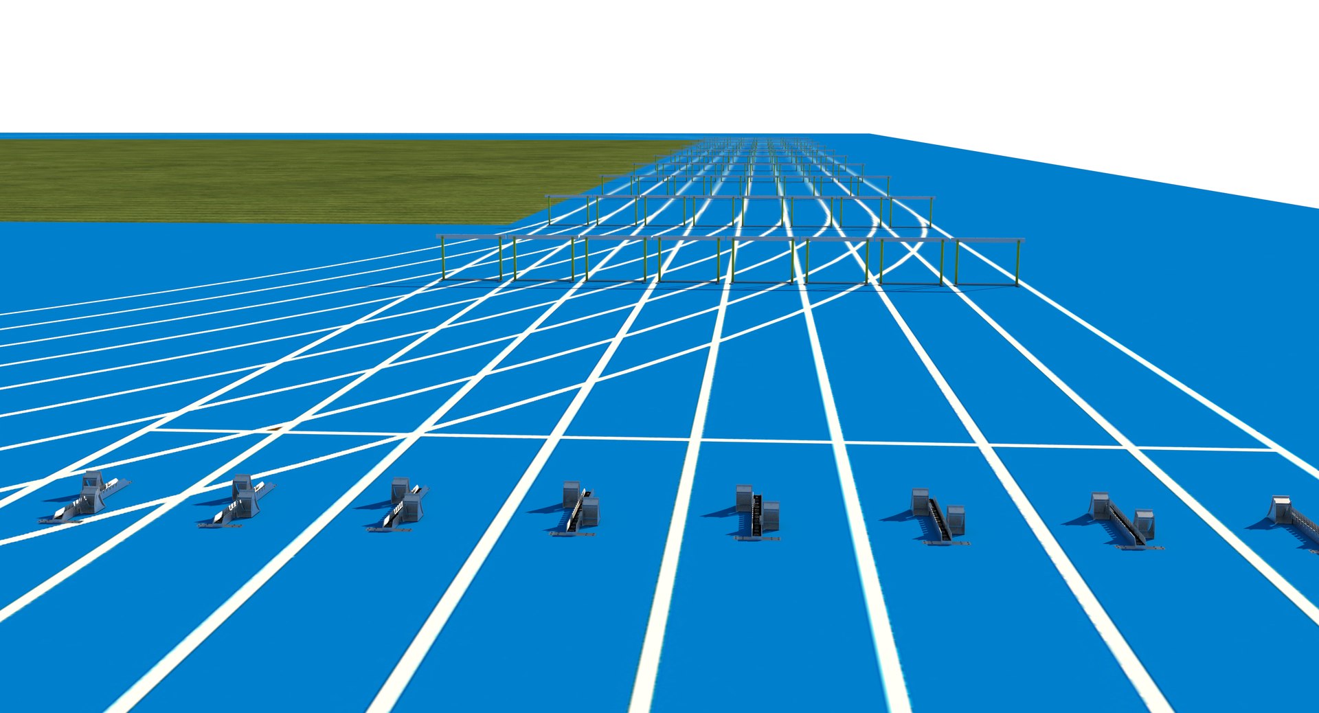 Running Track 3D Model - TurboSquid 1325228
