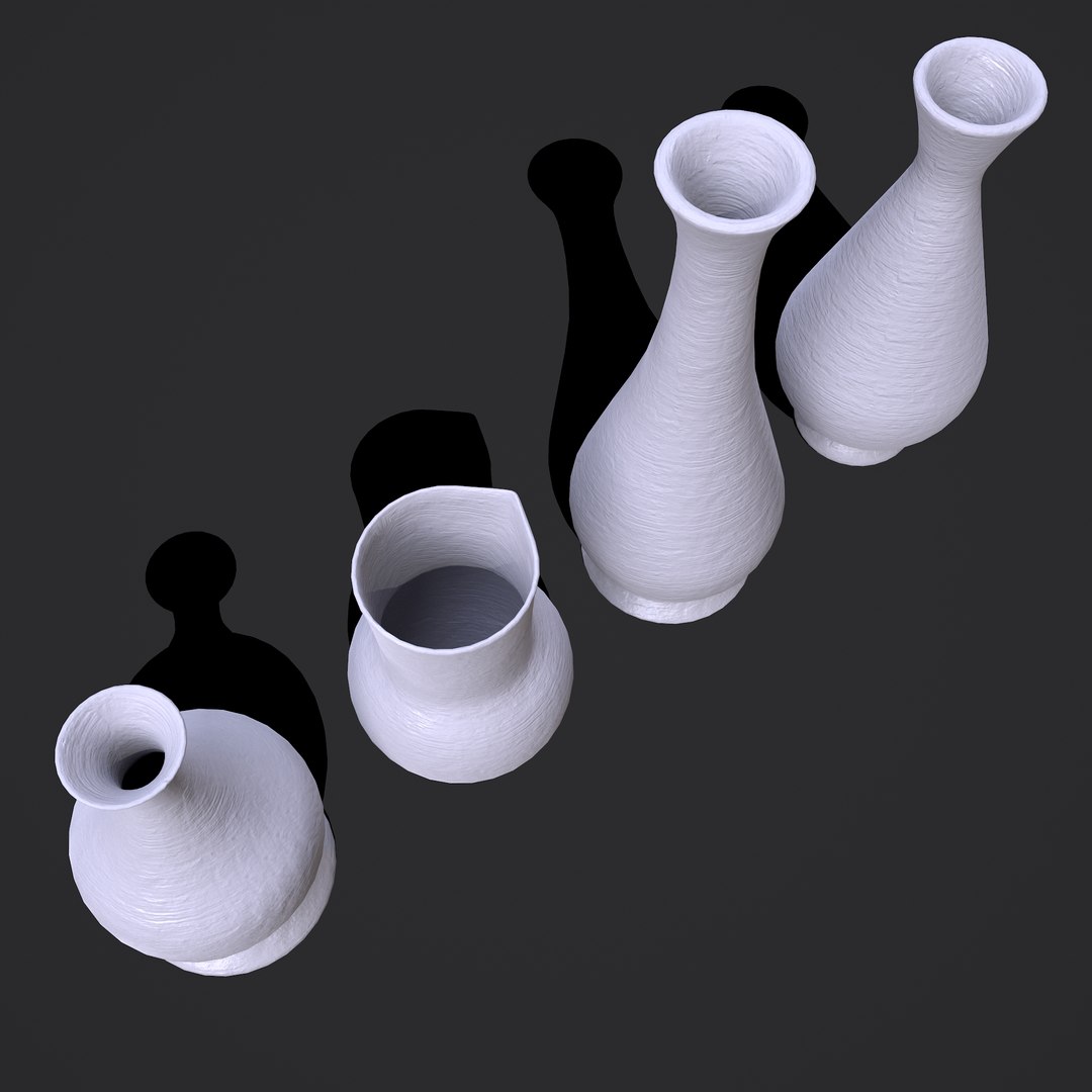 Pottery Jugs 3D Model - TurboSquid 1730521