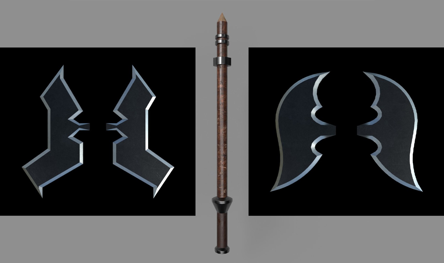 Modular Sword Pack Axe 3D Model - TurboSquid 1541198