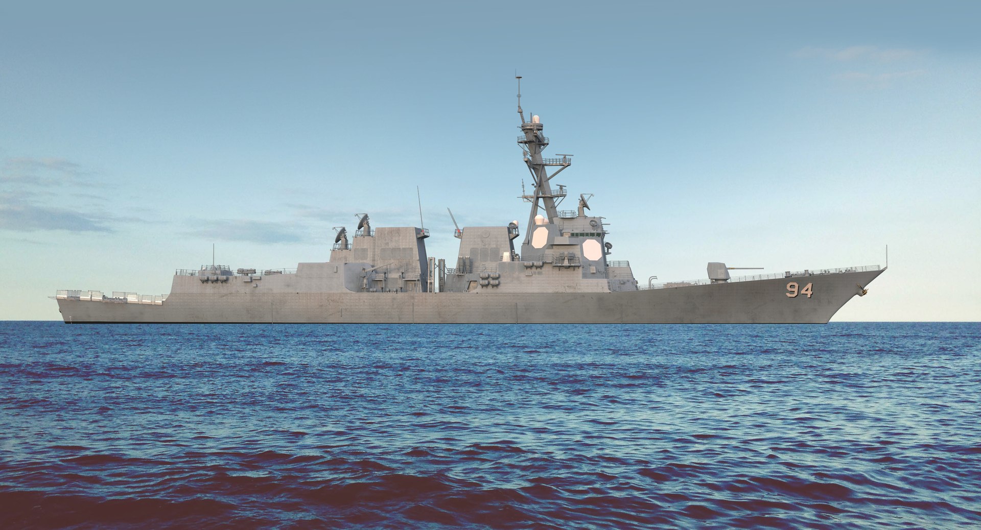 uss ddg 94 3d obj