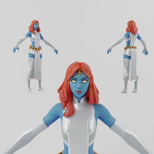 modelo 3d Mystique X-men Lowpoly Rigged - TurboSquid 2033688