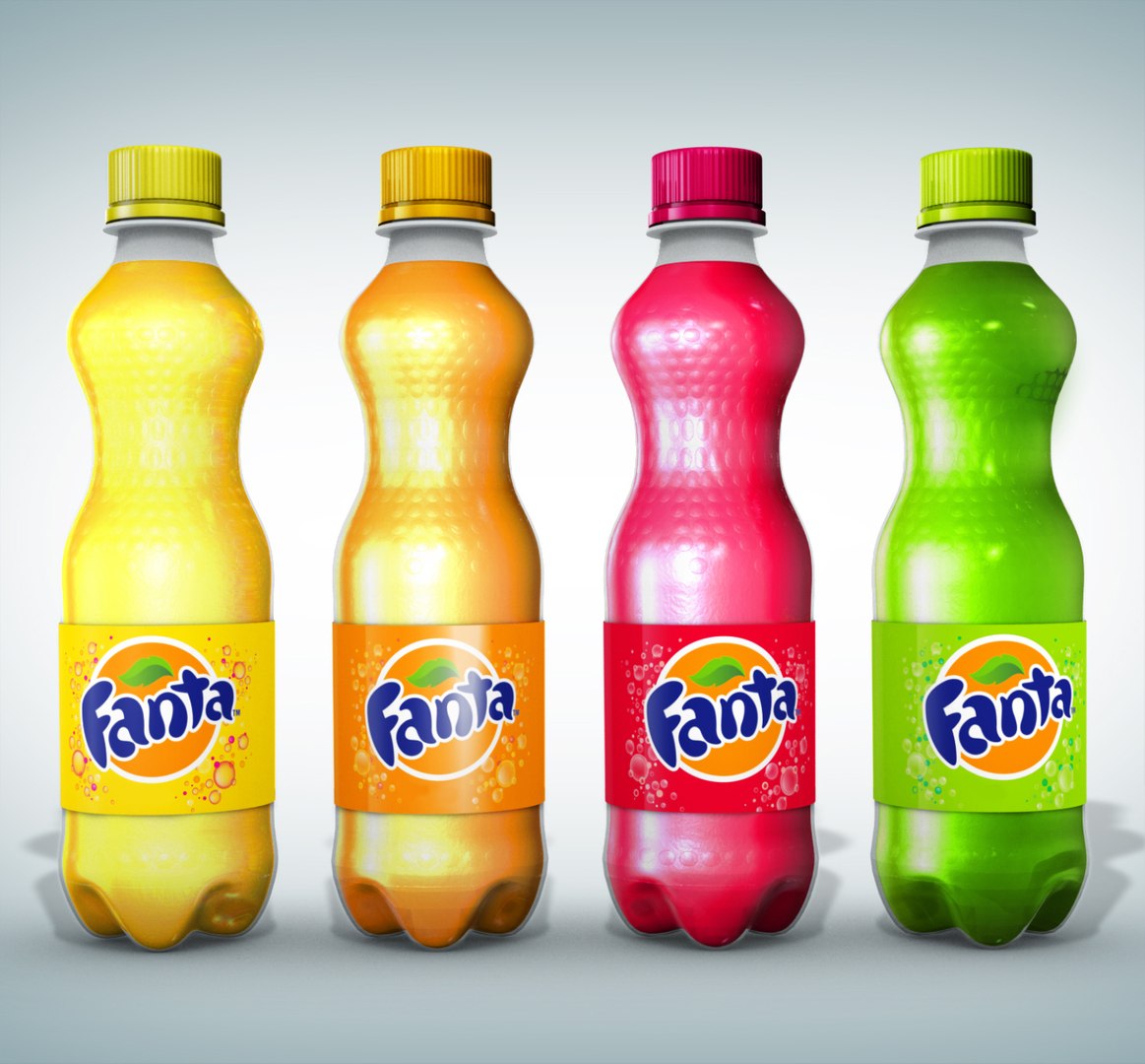 Fanta Bottles 3D Model - TurboSquid 1167985